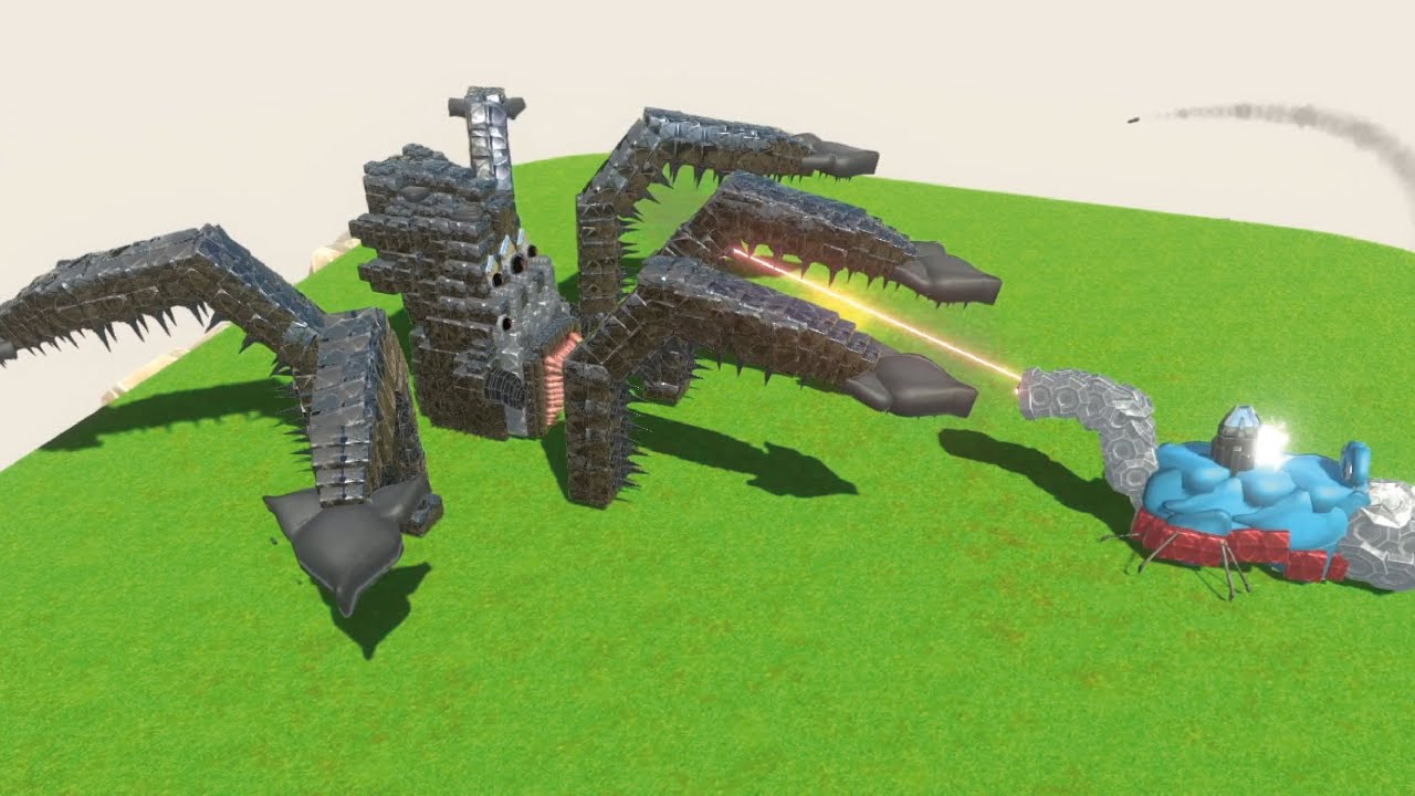 KRAKEN VS THOMAS THE SPIDER ENGINE - ARBS MODS - Animal Revolt Battle ...