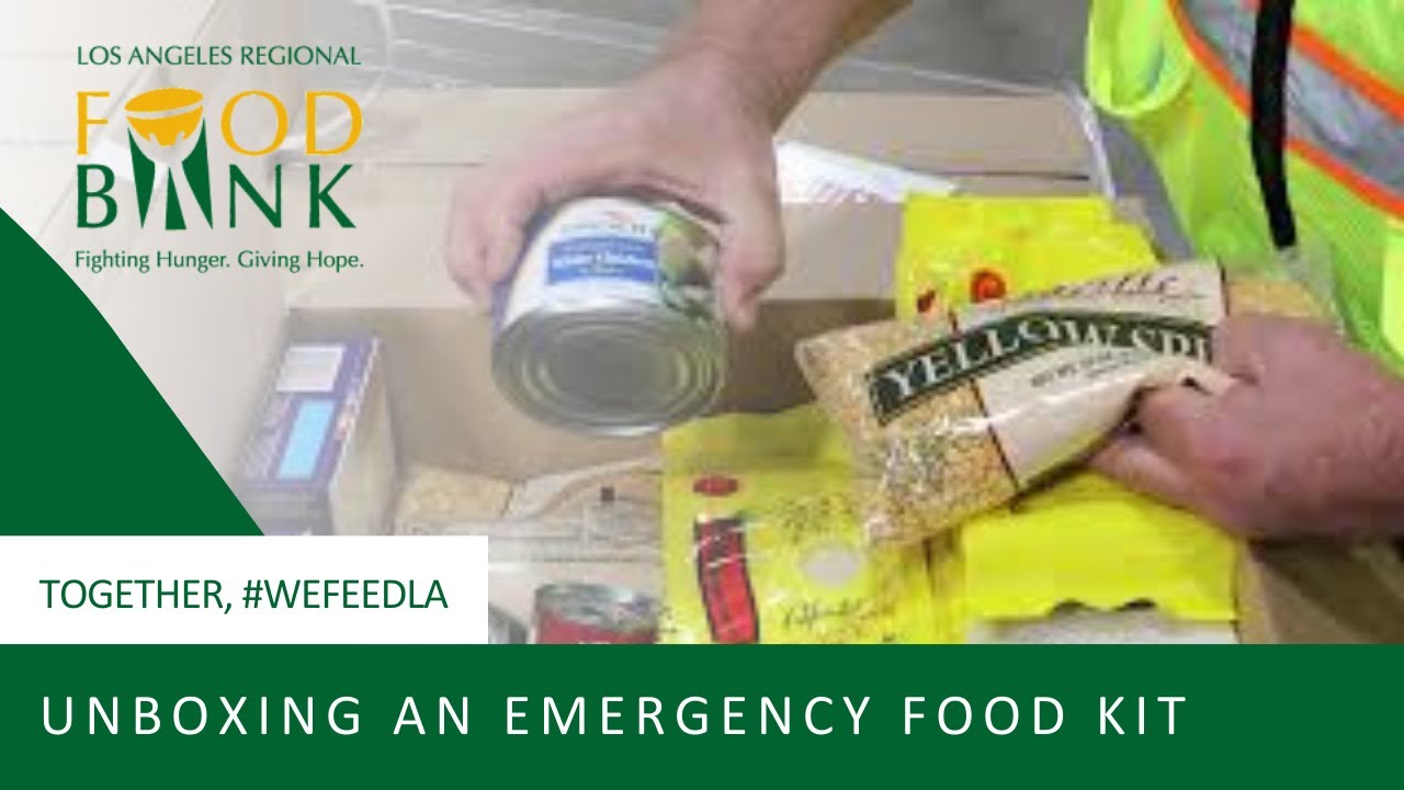 Unboxing an Emergency Food Kit From the LA Regional Food Bank - YouTube