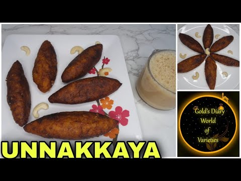 Unnakkaya | Malabar recipe | Banana Snack | Stuffed Plantain fry ...