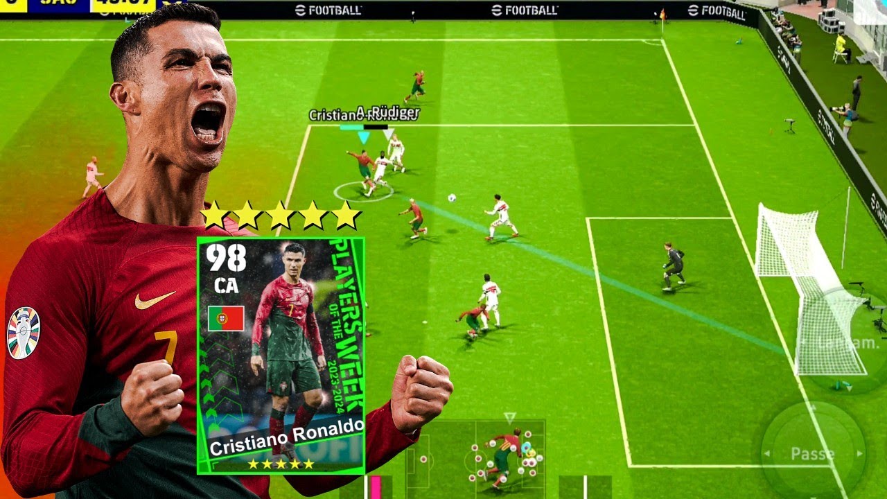 Cristiano Ronaldo potw À LA Real Madrid 🔥 Gameplay novo CR7 potw ...