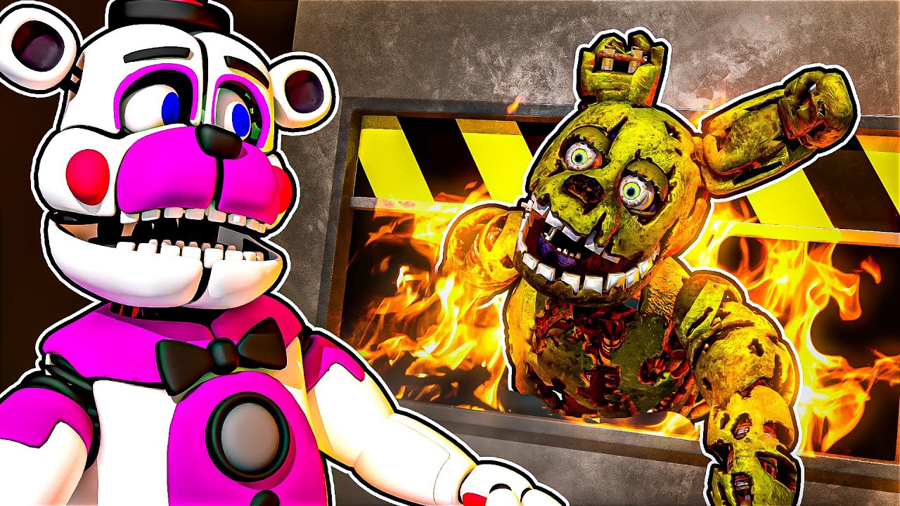 Funtime Freddy's GLITCHED ATTRACTION to Shadow Freddy - YouTube