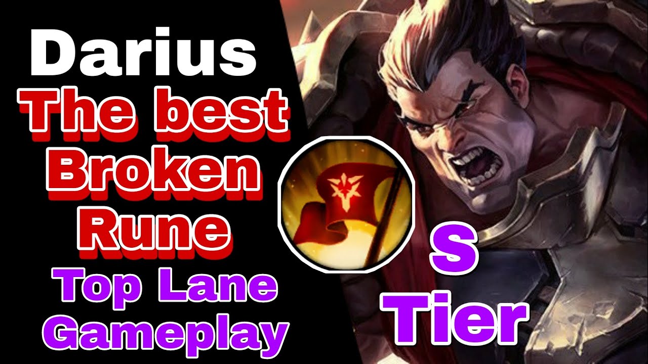 The most Broken Runes with Darius - League of legends : Wild Rift - YouTube