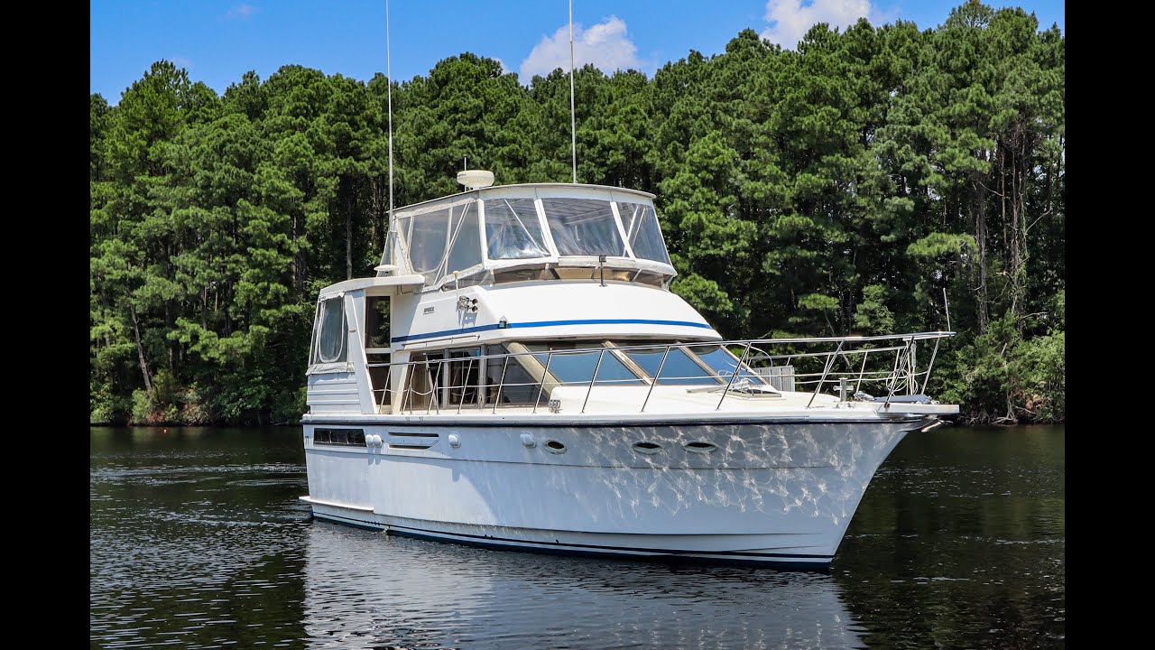 1991 Jefferson 43 Sundeck KATHLEEN- SOLD! by Parker Griffo - YouTube