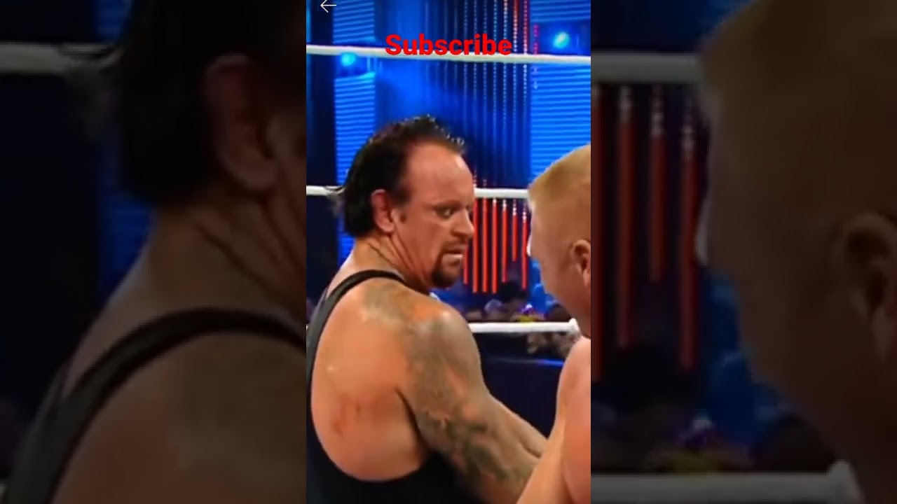 undertaker laughing at Brock Lesnar 😱 #shorts #trending #viralvideo ...