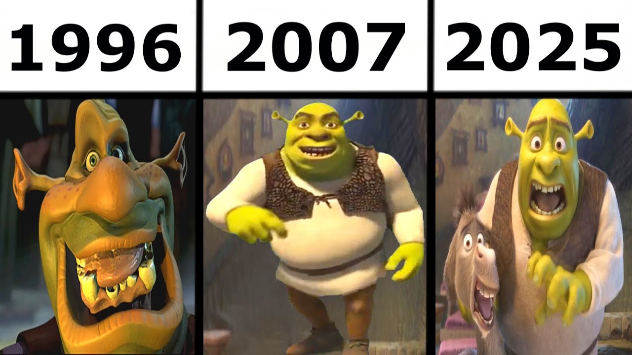 Evolution of Shrek [1996-2025] - YouTube
