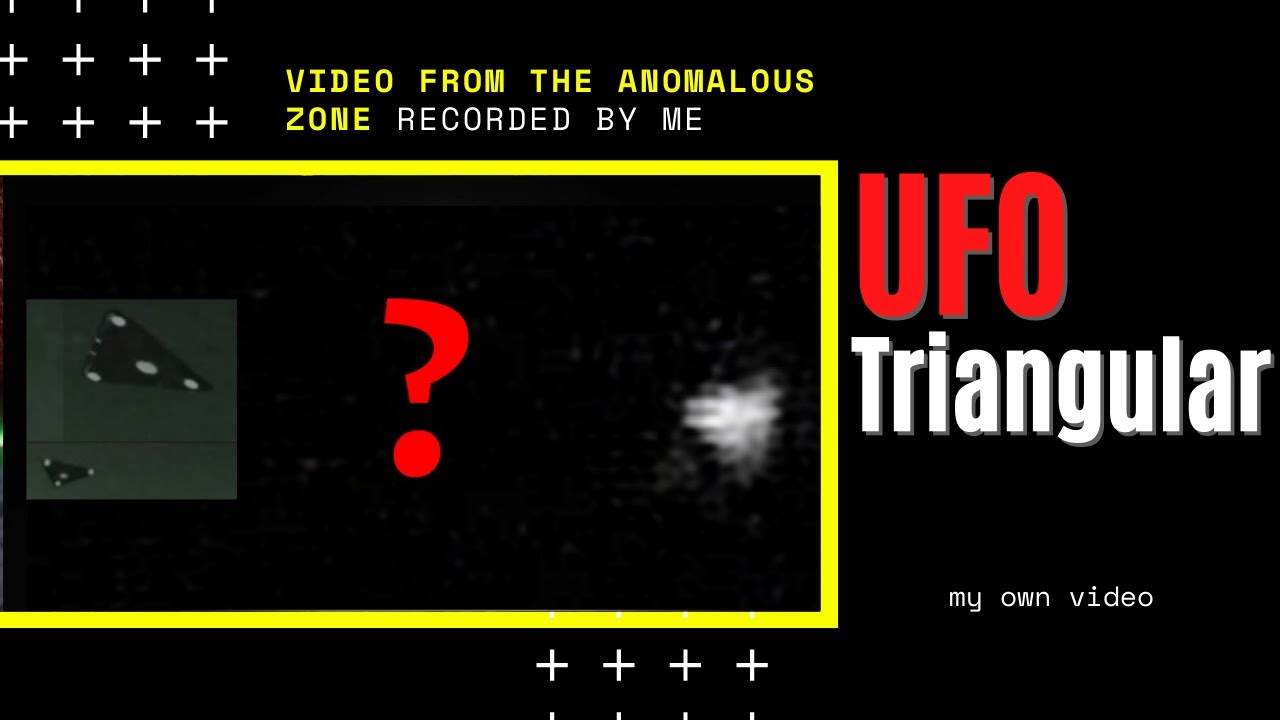 Triangular UFO recorded by me. UFO tr3b video sightings 2020 - YouTube