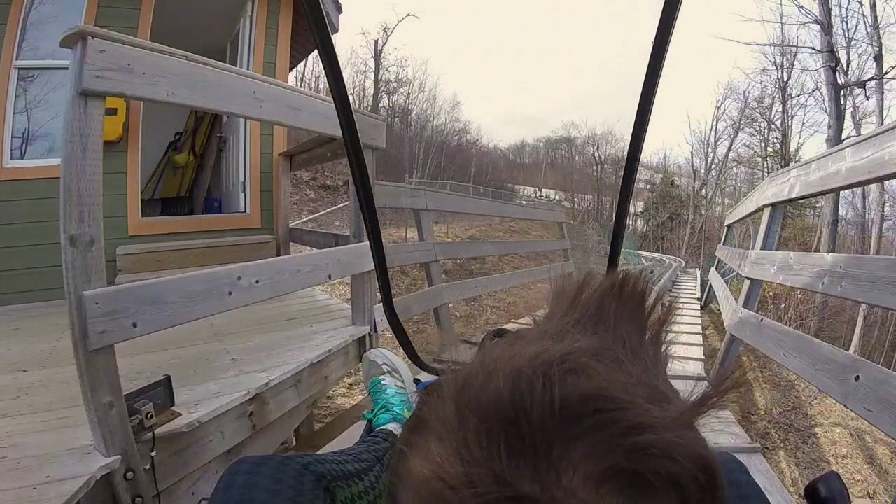 Ridge Runner Mountain Coaster - Blue Mountain Resort - YouTube