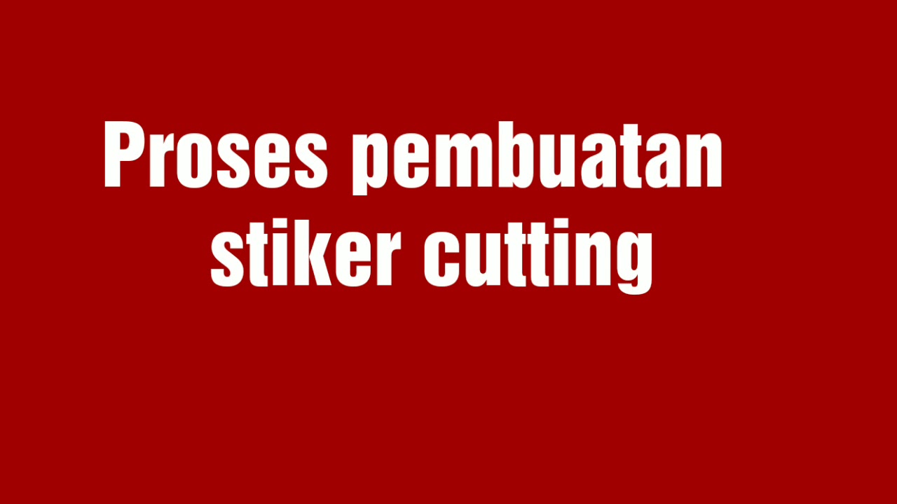 Proses pembuatan stiker cutting logo persis - YouTube