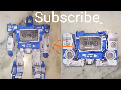 How to make paper transformable transformers Soundwave - YouTube
