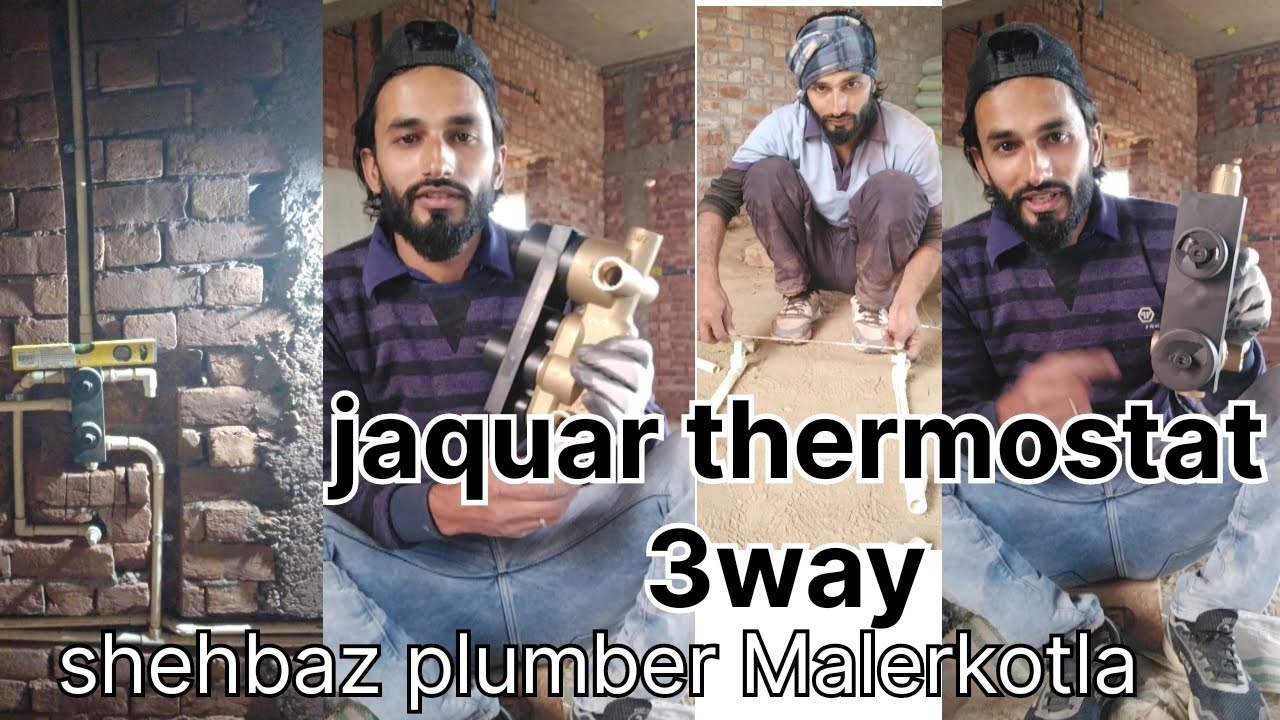 jaquar thermostat Diverter & 3 Body Jet installation - YouTube