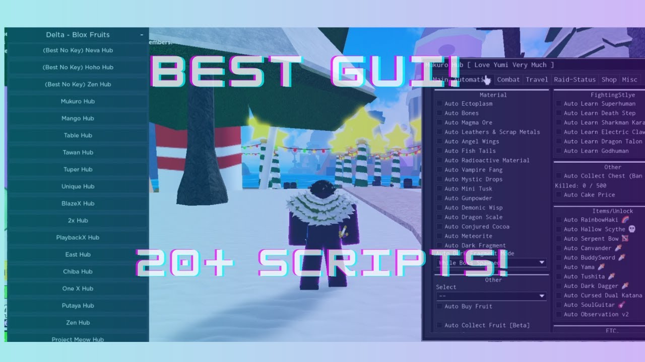 Op Blox Fruits Script Gui Pastebin Working 2023 Youtube