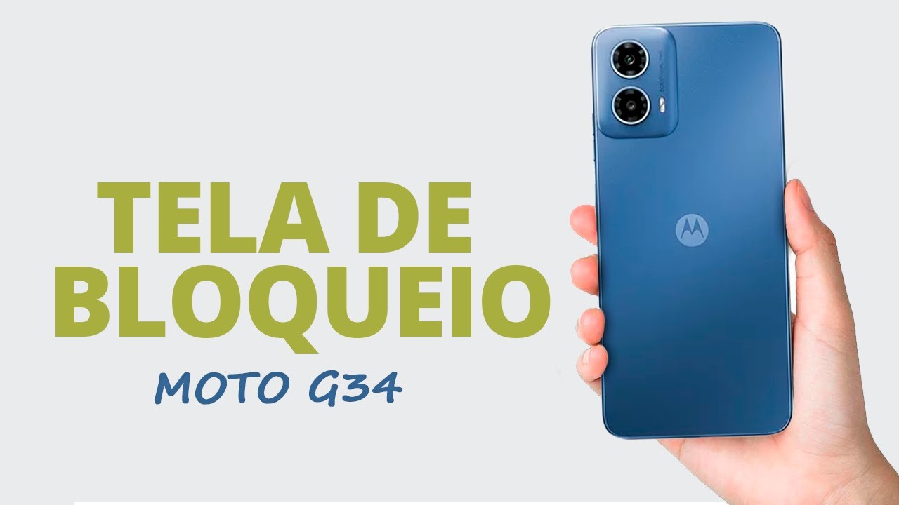 Como personalizar a Tela de bloqueio Moto G34, FÁCIL! - YouTube