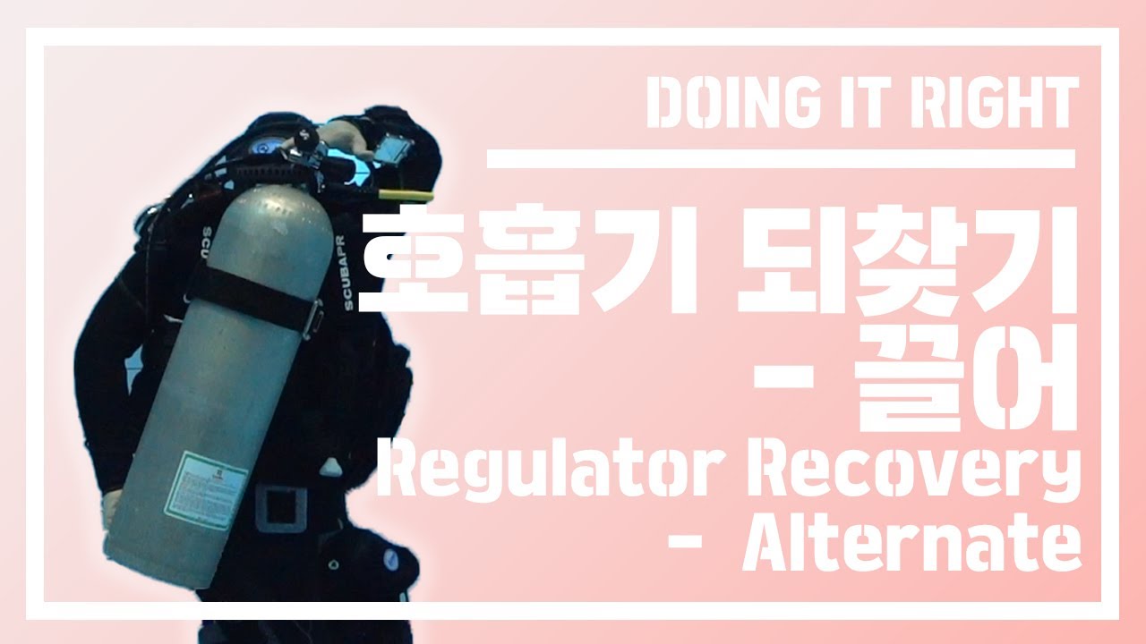 [ENG] 스쿠버다이빙 기초 기술 - #5. 호흡기 되찾기_끌어 / How To | Regulator Recovery ...