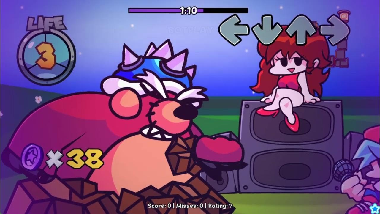 Friday Night Funkin' Super Funkin Galaxy (DEMO V2) - Purple Comet V2 (With Purple Arrows) - YouTube