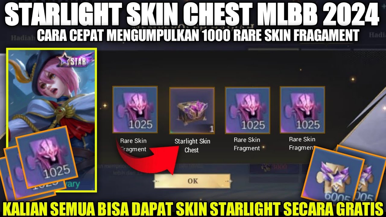 STARLIGHT SKIN CHEST!! CARA CEPAT MENGUMPULKAN 1000 RARE SKIN FRAGMENT ...