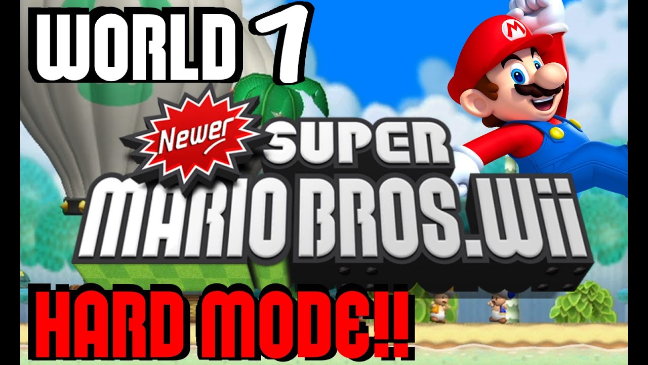 [1] Newer Super Mario Bros. Wii: Hard Mode REDO - World 1: Yoshi's ...