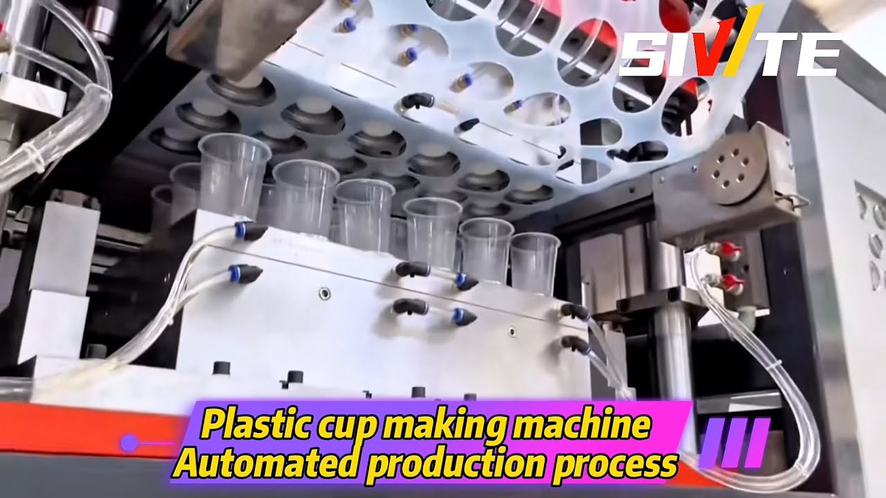 Automatic production process of plastic cup making machine#plastic# ...