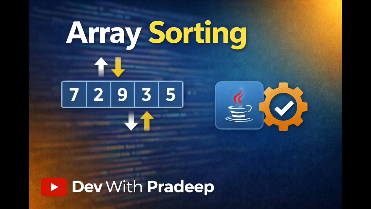 How to Sort an Array in Java | Easy Tutorial for Beginners - YouTube