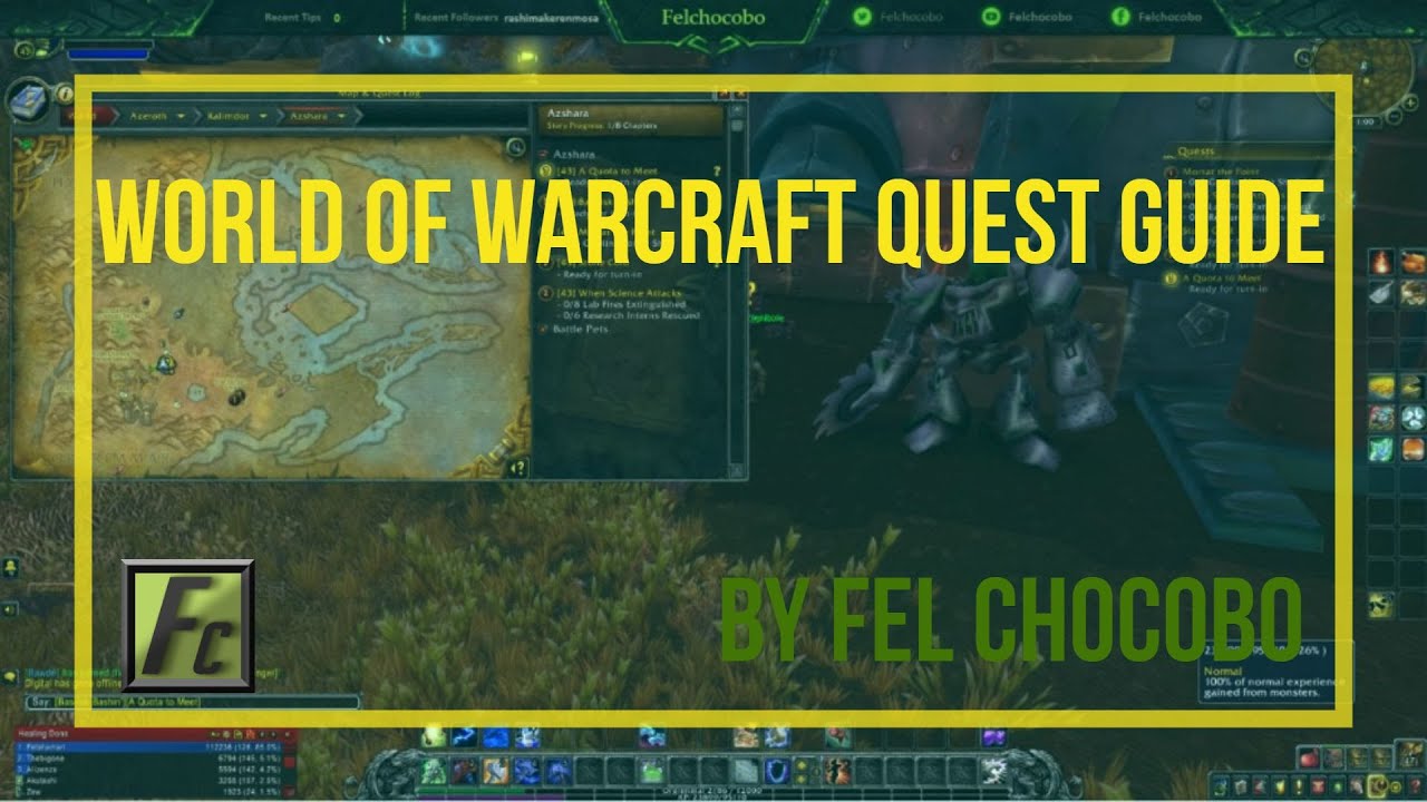 World of Warcraft Quest Guide: a growing problem wow - YouTube