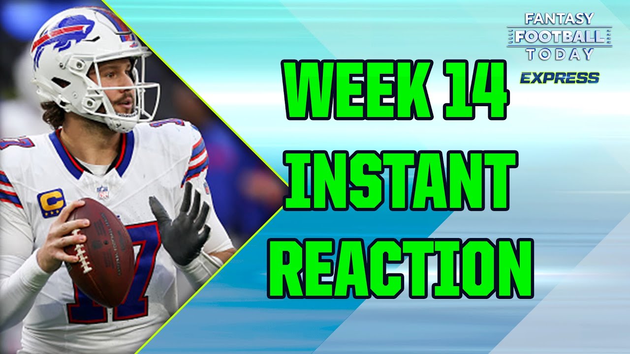 INSTANT REACTION! Fantasy Football Week 14 Recap - Winners and Losers ...