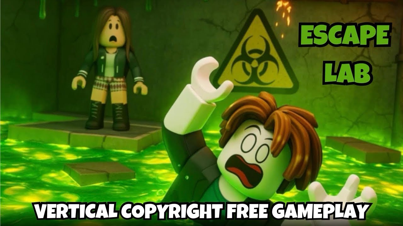 Roblox Copyright Free Gameplay – Escape Lab Obby (Vertical) | No ...