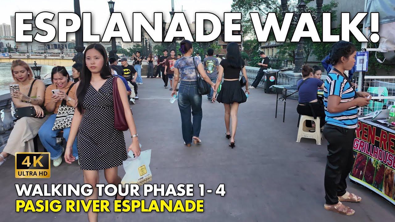 PASIG RIVER ESPLANADE, Manila Philippines Walking Tour | Phase 1 to ...