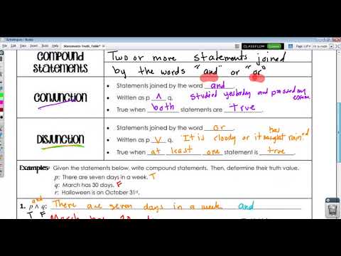9/9 Geometry Lesson: Conjunctions and Disjunctions with Mr. Macias ...