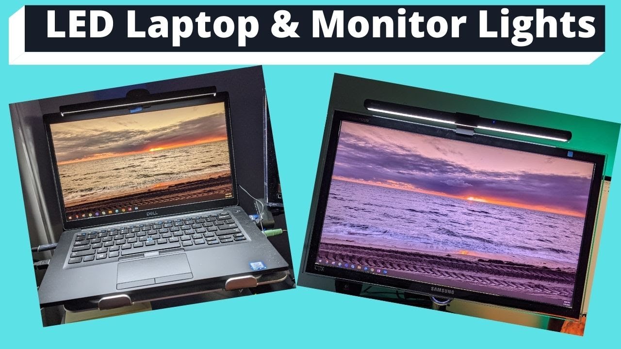 Quntis LED Screen Light For Laptop And Computer Monitor Review - YouTube