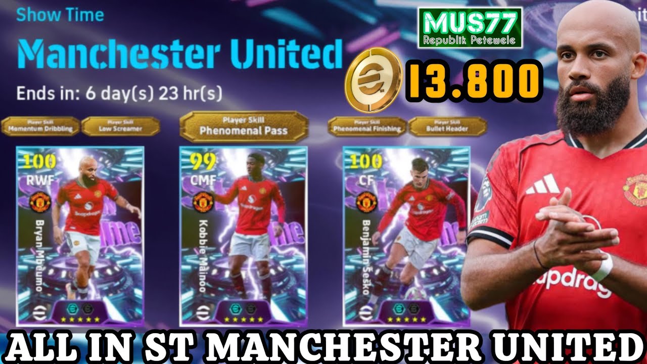 ALL IN SHOWTIME MANCHESTER UNITED 🔥 TARGET MBEUMO DAN SESKO - COIN SIAP ...