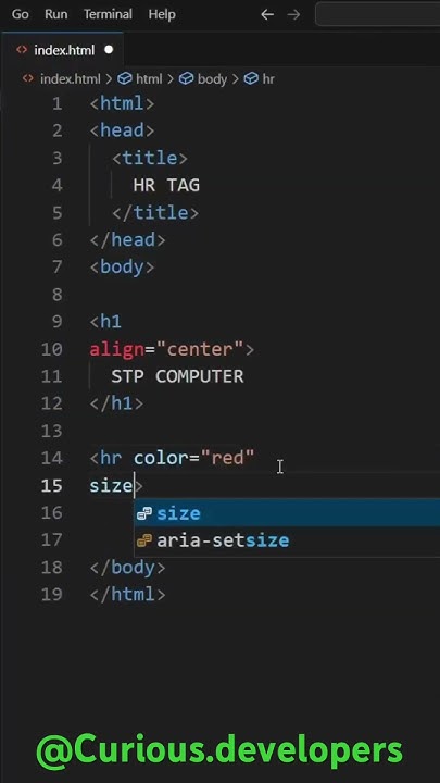 Hr Tag In Html Html Css Development Technology Javascript Coding Javascript Cssanimation
