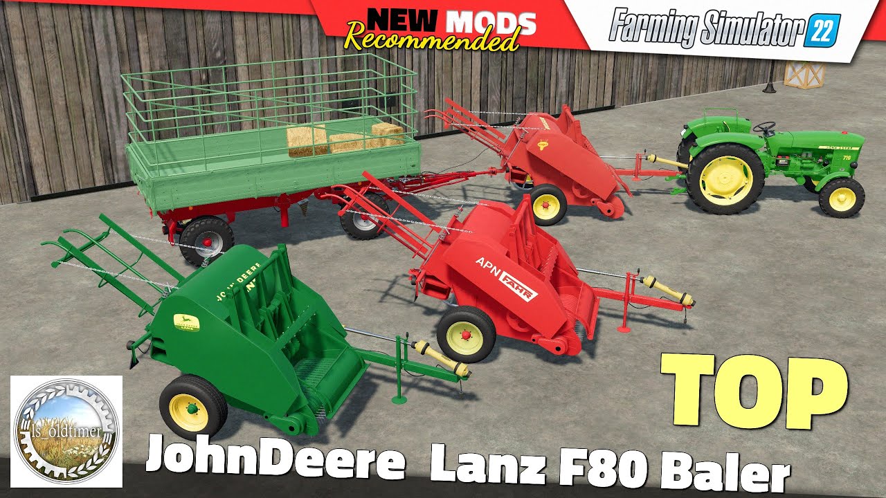 FS22 | FBM22 JohnDeere Lanz F80 Baler - Farming Simulator 22 New Mods ...