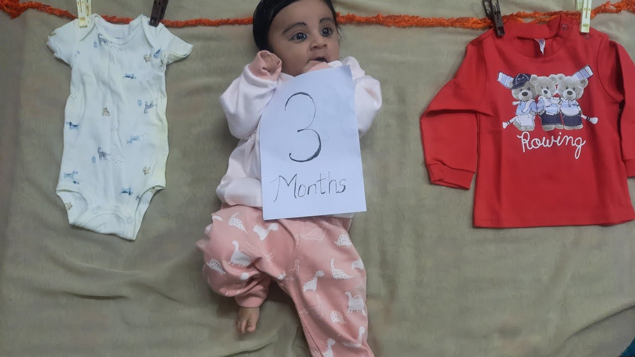 3 rd Month Baby Shoot // Let's Shine - YouTube