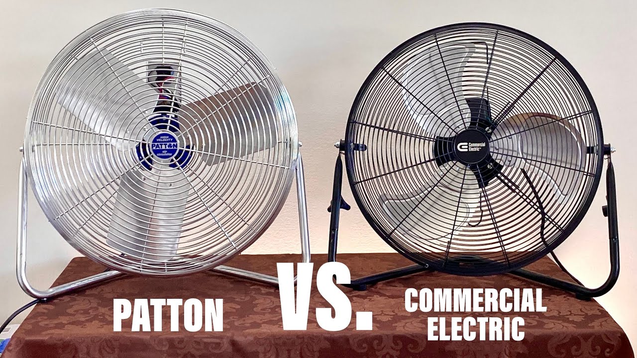 Patton vs. Commercial Electric 20” HV Fan | Comparison: 25 Years Apart ...