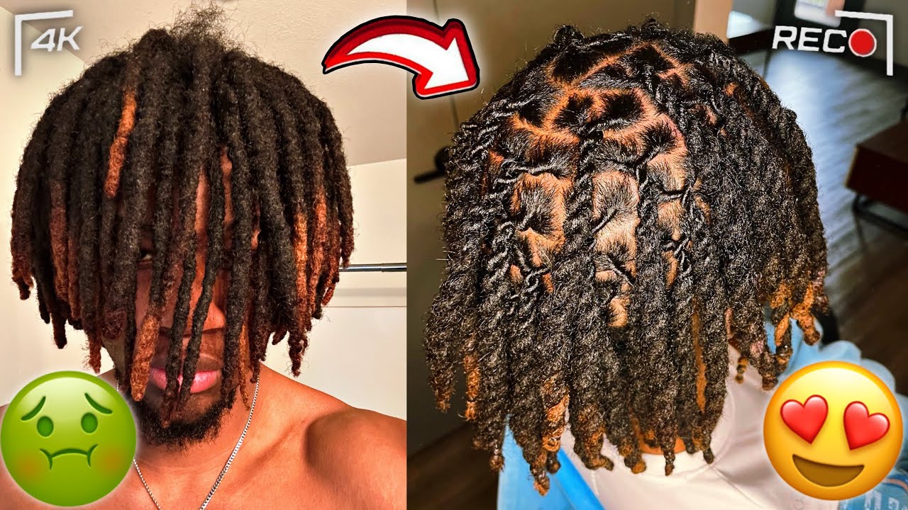 CRAZY LOC TRANSFORMATION | First Retwist in 7 Months - YouTube