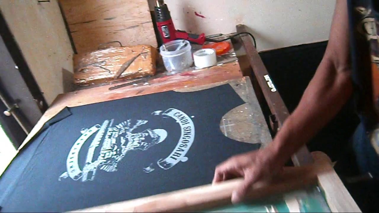 Sablon Discharge 2color #Dhamarsewu - YouTube