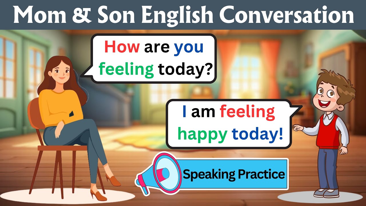 Daily Life English Conversation | Mom and Son | 150 Questions & Answers ...