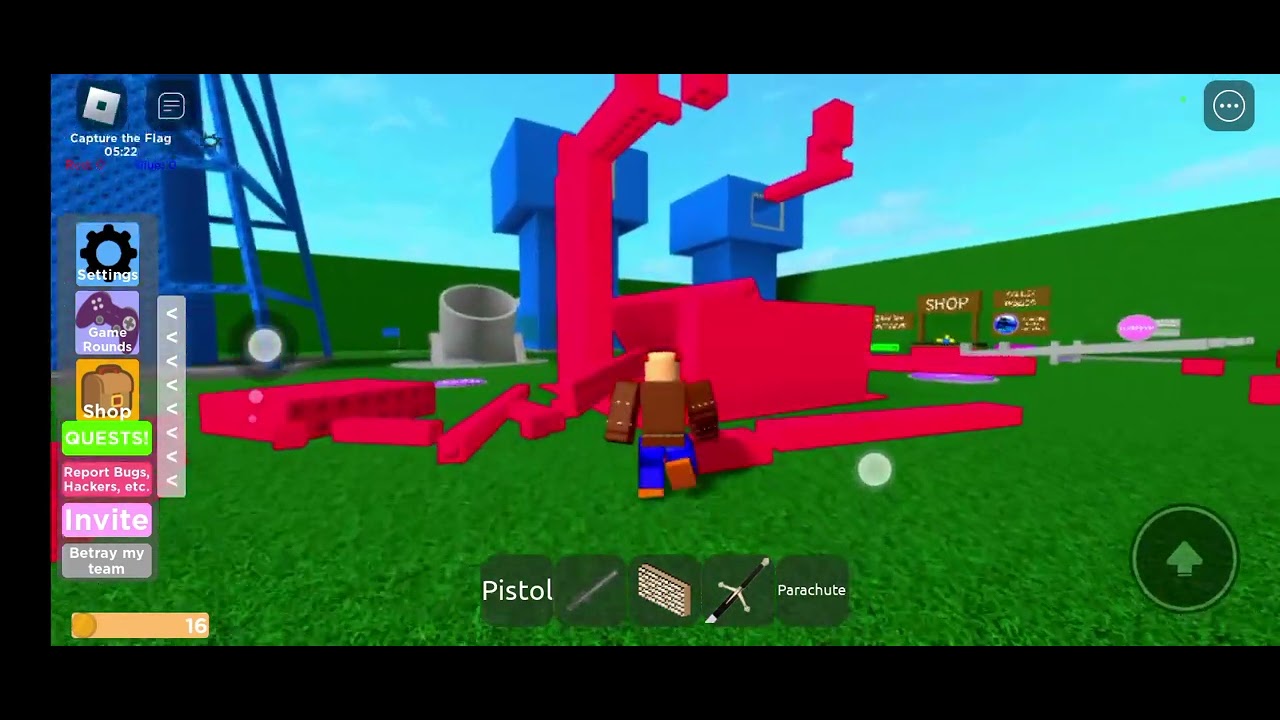 red vs blue Roblox game - YouTube