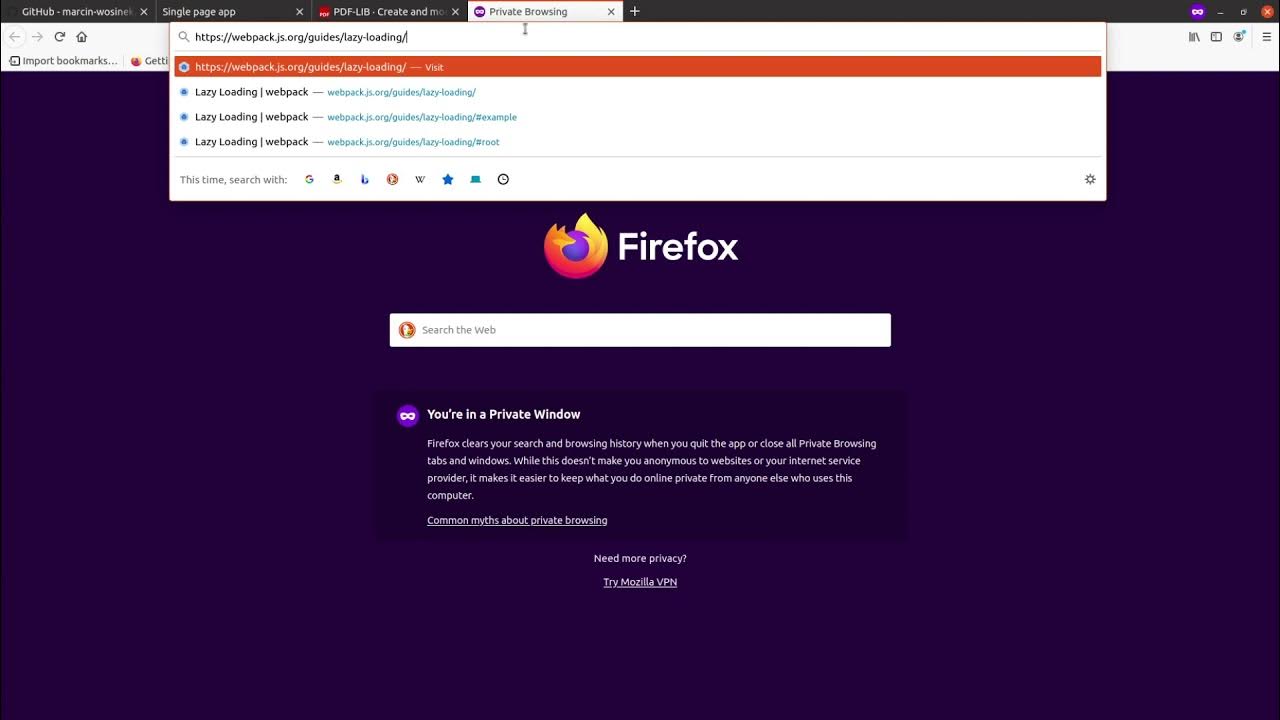webpack 5 - lazy loading - YouTube