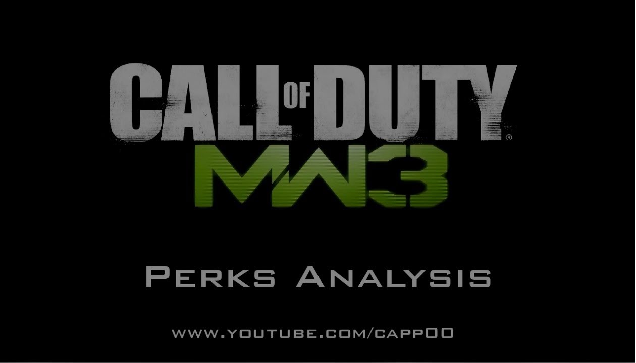MW3 Perk Analysis + Killer Combos - YouTube