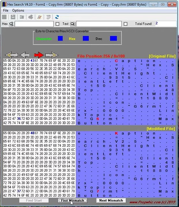 Progwhiz Hex Editor Powerful Compare File Differences Video Tutorial ...