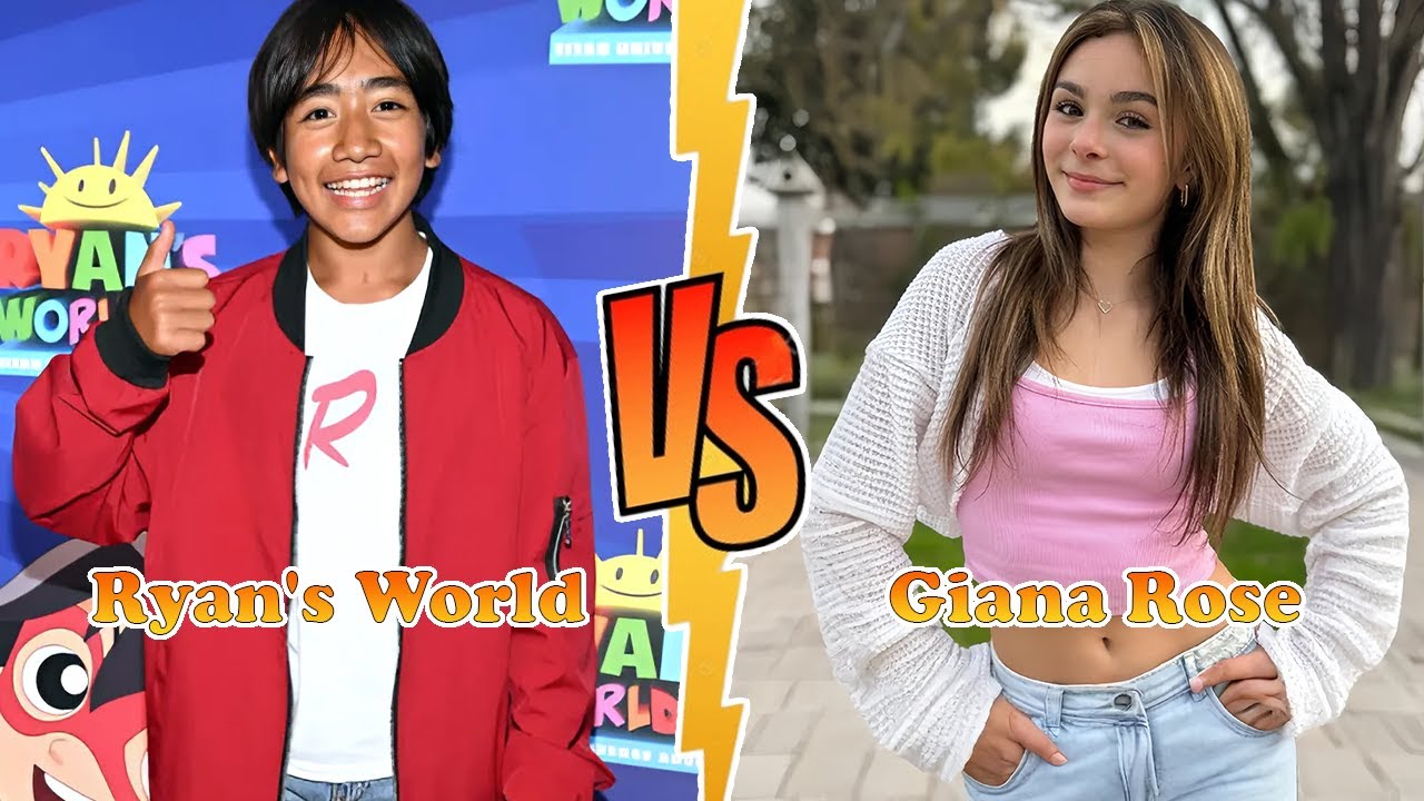 Ryan's World VS Gianna Rose (ROCK SQUAD) Transformation 2025 ★ From ...
