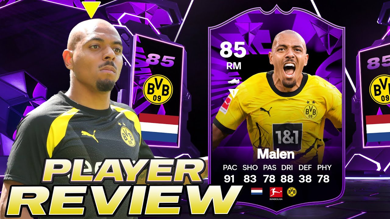 🚨85 FC PRO LIVE MALEN PLAYER REVIEW - EA FC 24 ULTIMATE TEAM - YouTube