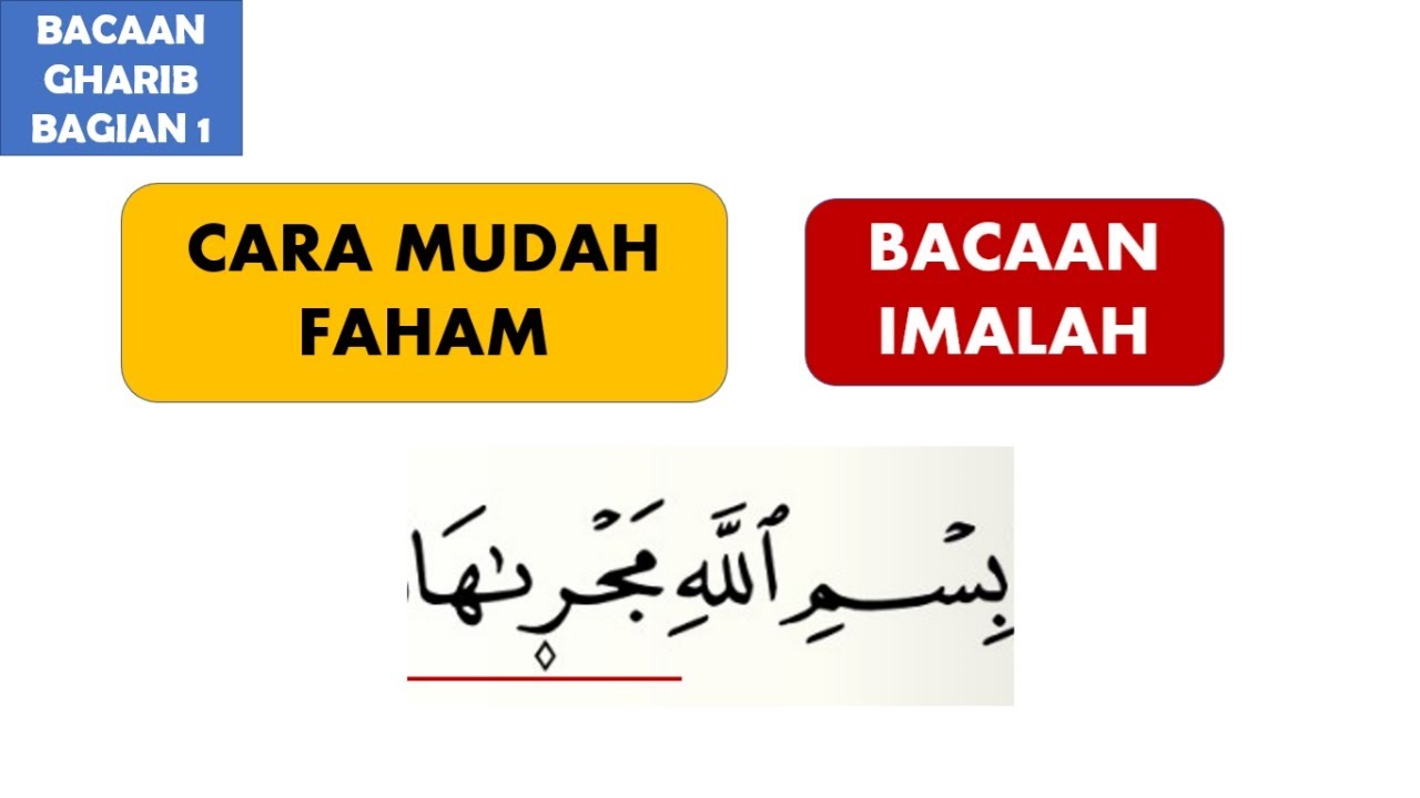 IMALAH CARA MUDAH MEMAHAMI DAN MEMBACANYA | BACAAN GHARIB | SURAH HUD ...