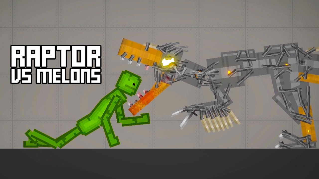 RAPTOR vs MELONS | Melon Playground - YouTube