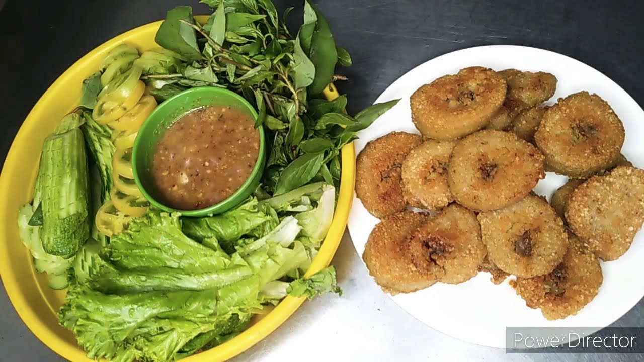 អន្សមចៀន Ansam Chean ( Fry traditional Khmer cake) - YouTube