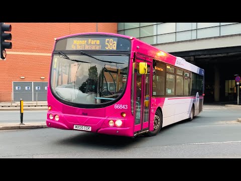 First Bus Doncaster X First Leicester/Manchester 66843 On 58a From ...