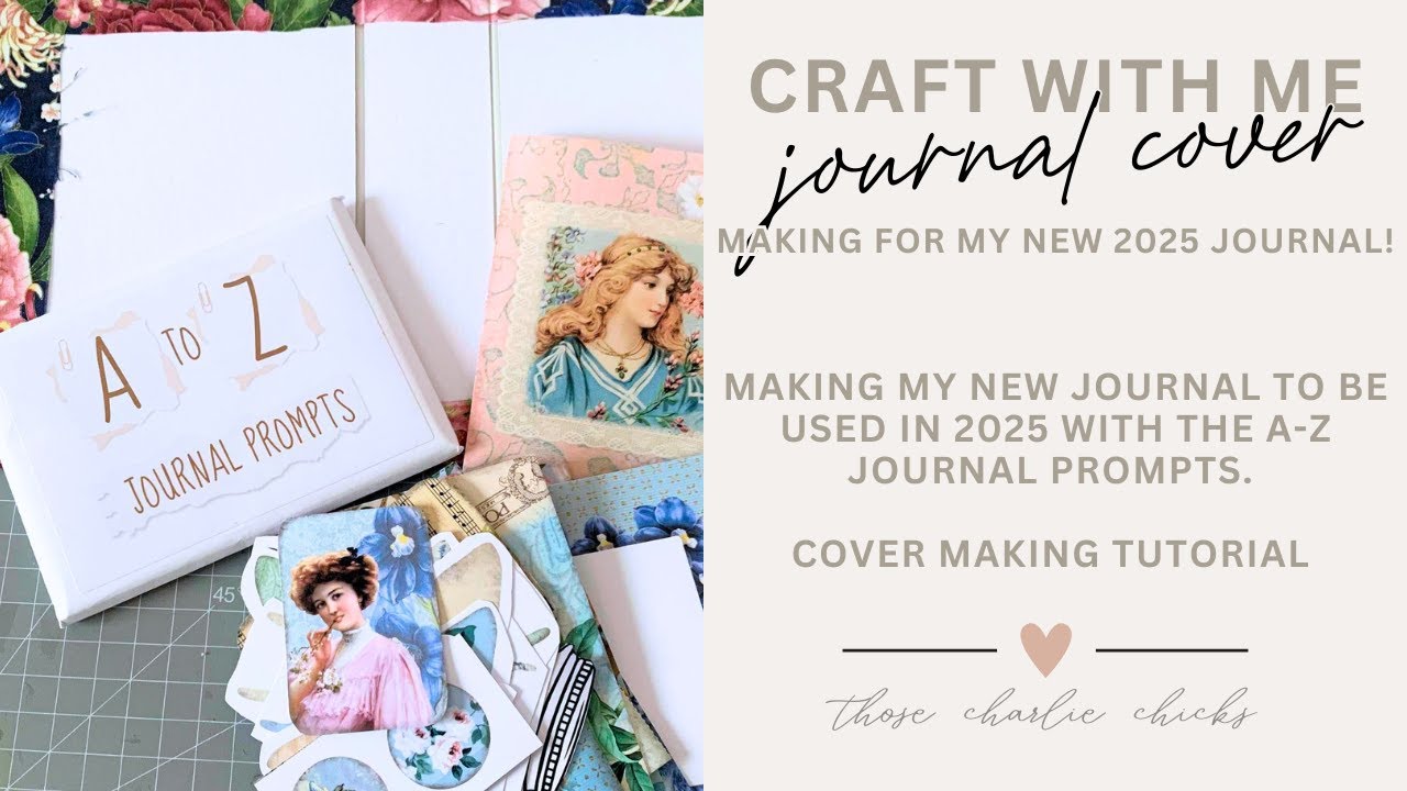 Making my 2025 journal - Journal cover tutiorial & Hidden spine info ...