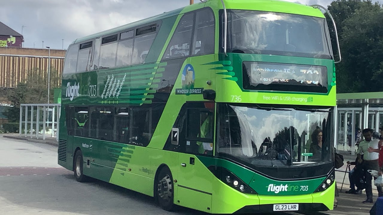 Reading Buses Enviro400City 736 (GL23 LHR) On Route 703 To Heathrow T5 ...