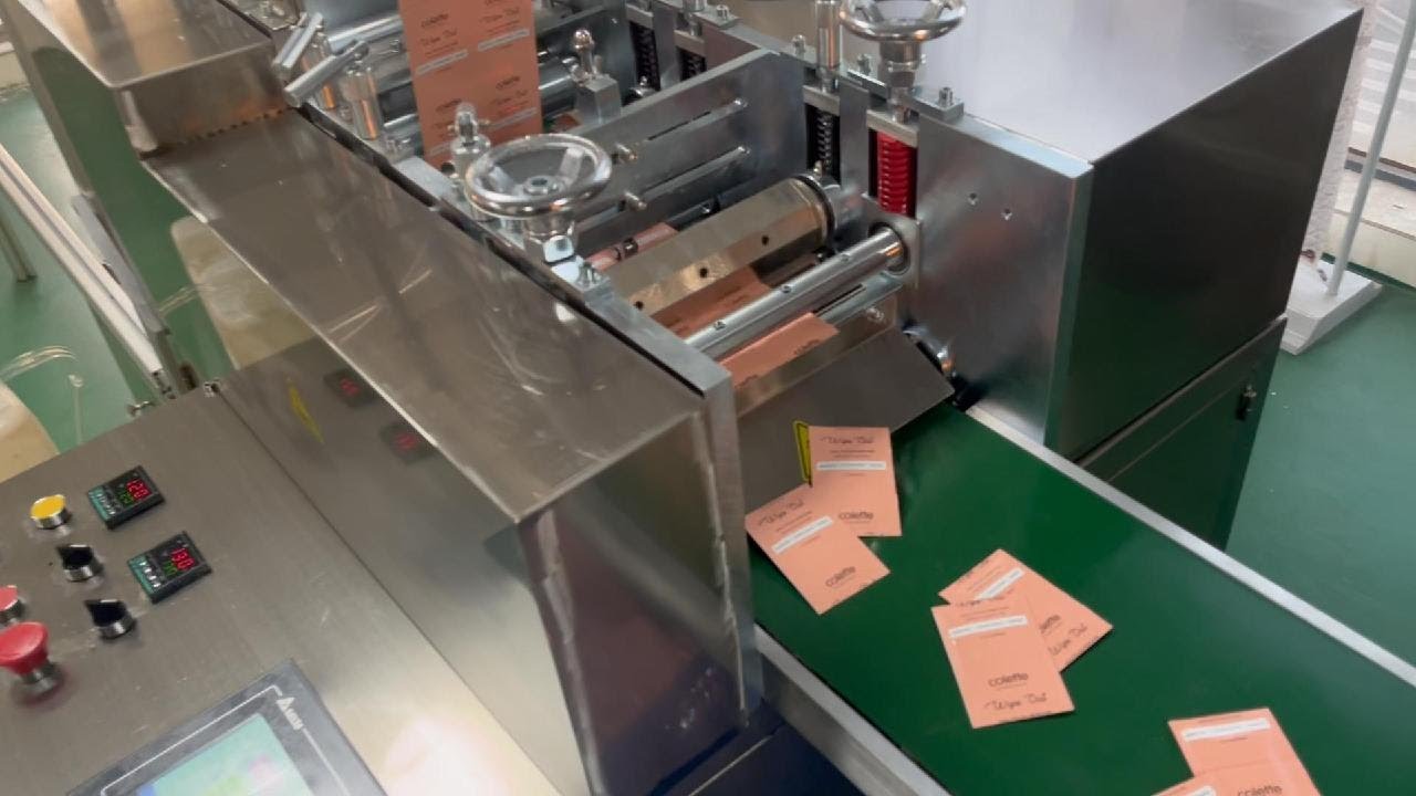 JL-S280 Automatic Wet Wipes Packaging Making Machine Alcohol Swab ...
