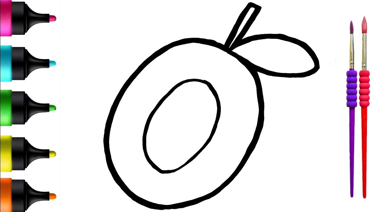 Avocado Drawing, Painting & Coloring For Kids and Toddlers_ Child Art ...